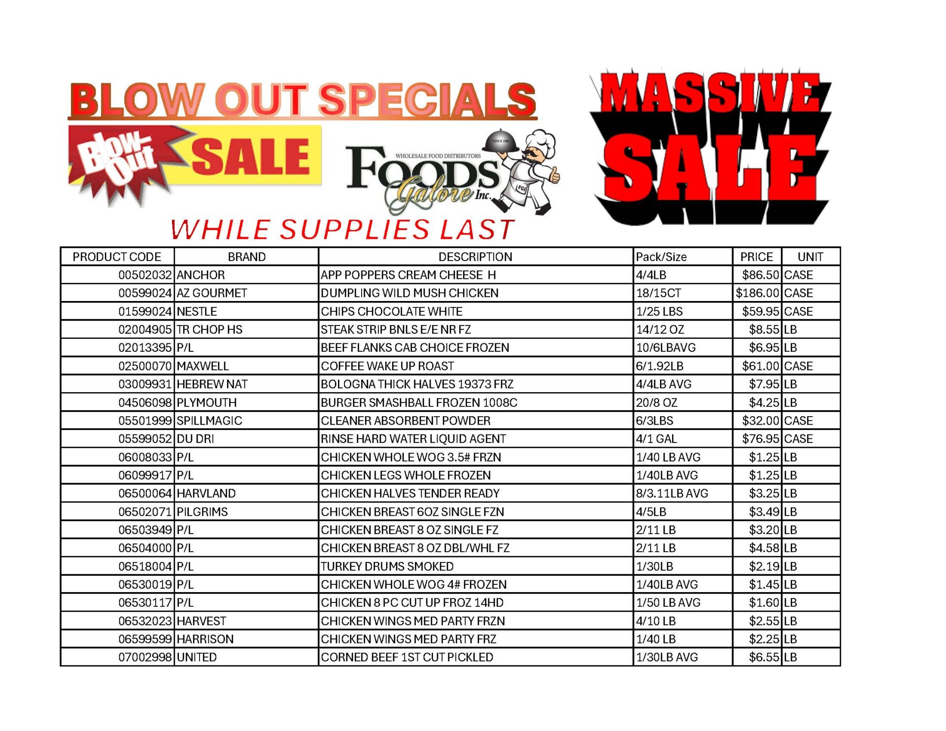 Promotions - Foods Galore